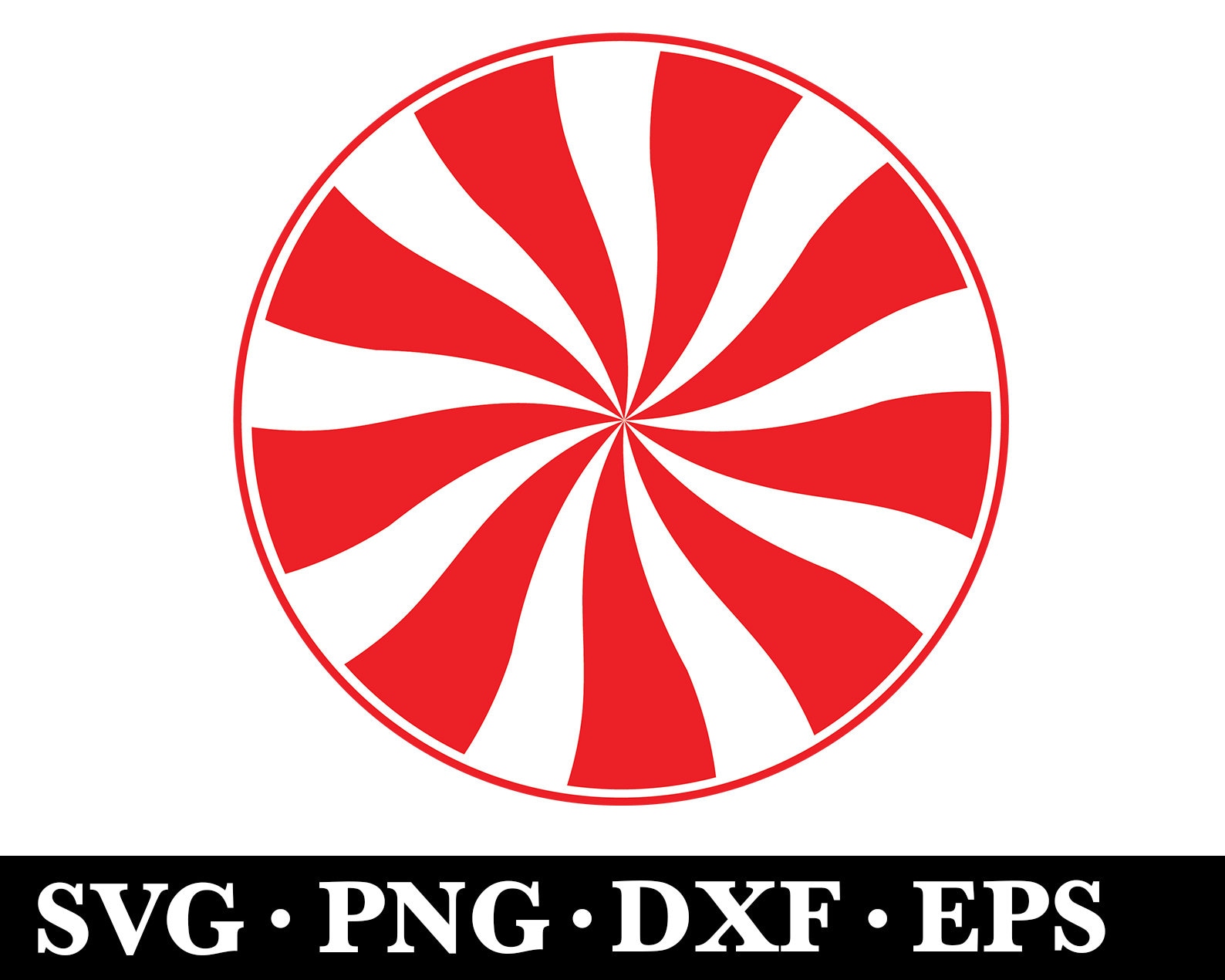 Peppermint Swirl Candy Digital Download Svg, Peppermint Clipart, Svg ...