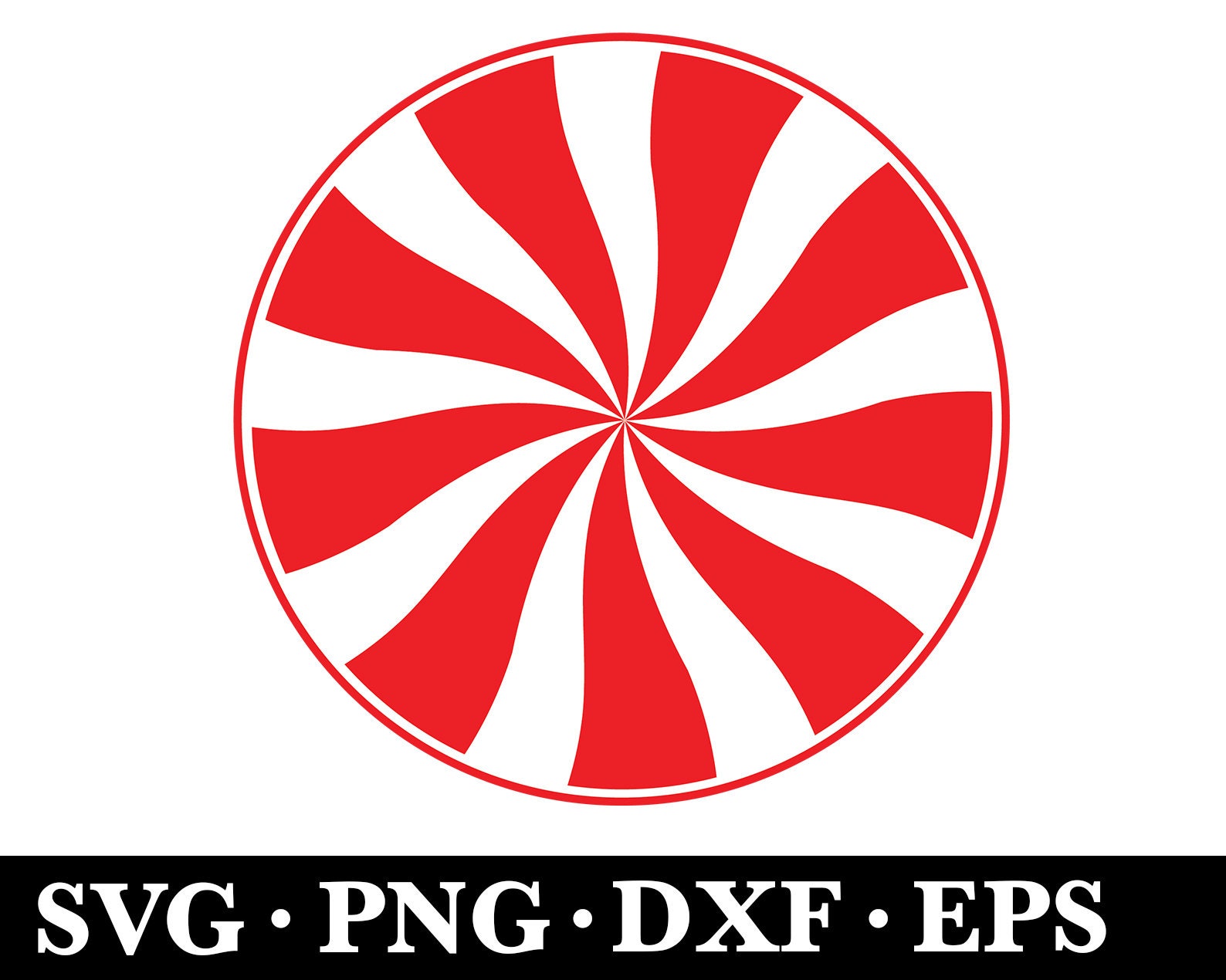 Peppermint Swirl Candy Digital Download Svg, Peppermint Clipart, Svg ...