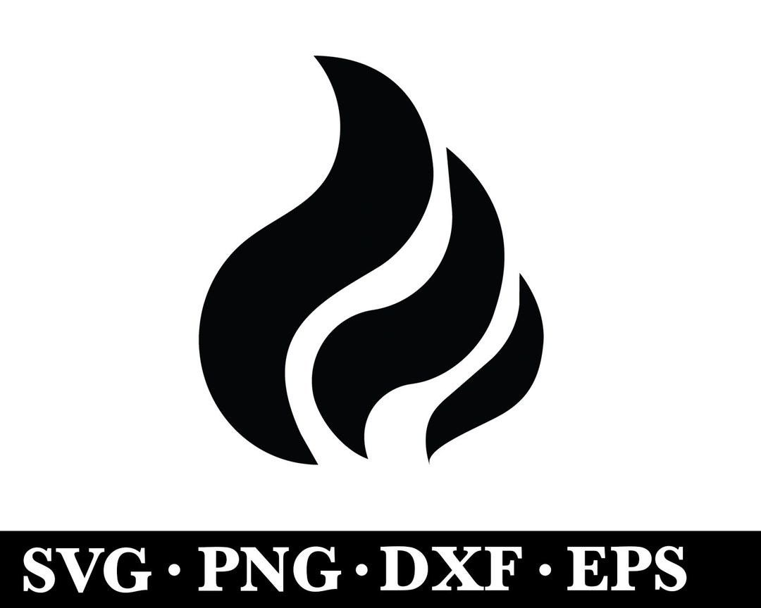 Flame SVG: Vector Cut File for Cricut, Silhouette (digital Download) - Etsy