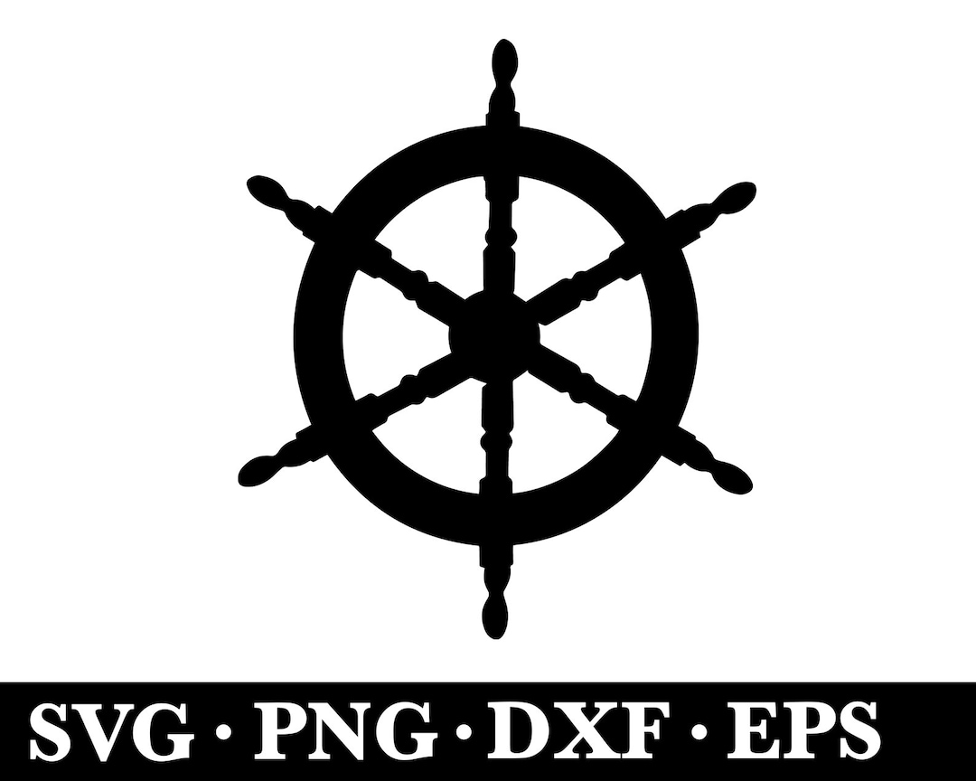 Boat Wheel Digital Download Svg, Shop Boat Wheel Clipart, Svg, Png, Eps ...