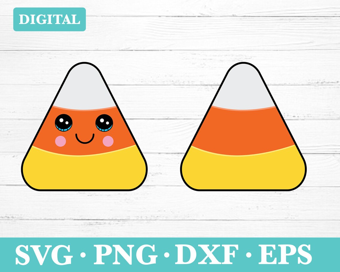 Candy Corn Svg, Halloween Candy Corn Svg, Candy Corn Face Clipart, Svg ...