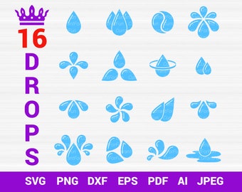Rain Drop Svg - Etsy
