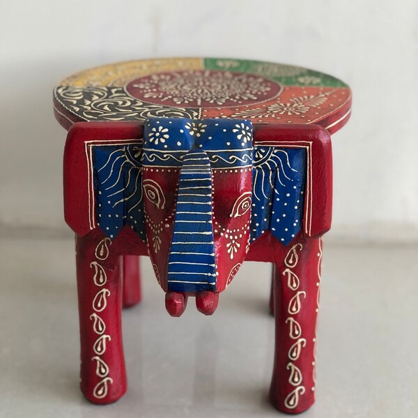 Hand Painted Stool - Etsy