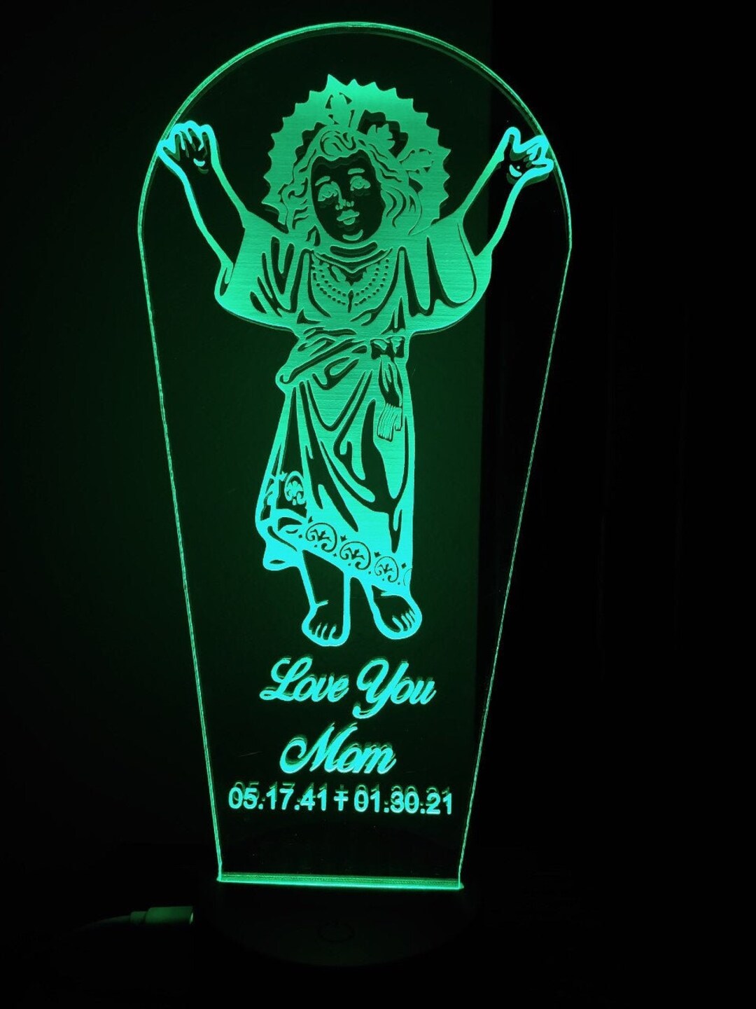 Divine Child Jesus, Night Light, LED Night Lamp, With Remote Control ...