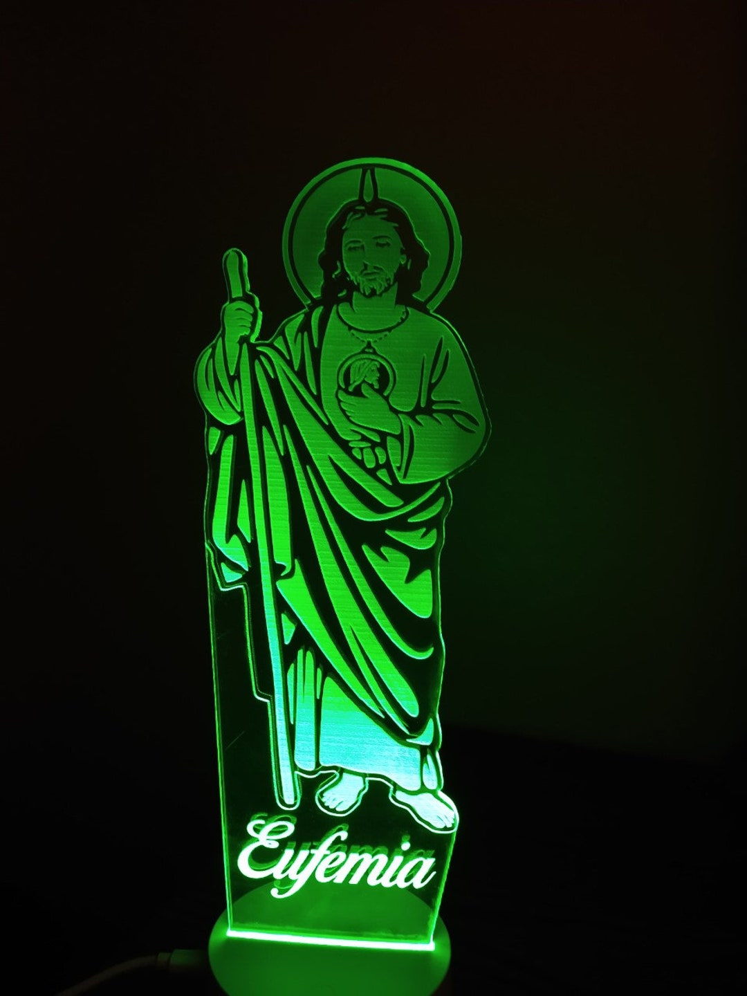 St Jude Thaddeus Night Light, Personalized Free, LED Night Lamp, With ...