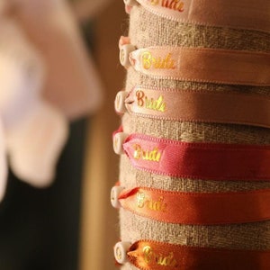 Lot bracelet ruban EVJF - Etsy France