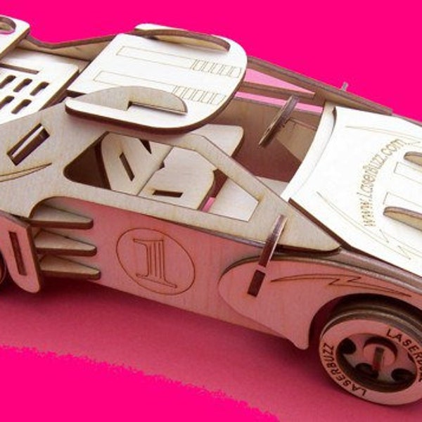 Laser Cut Race Car Model - Etsy
