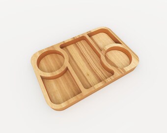 Organic Tray Platter Dish 3d STL File for CNC - Etsy