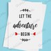 Let the Adventure Begin | Cards, Congratulations Wedding Card, Wedding ...