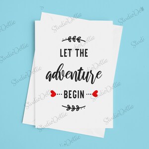 Let the Adventure Begin | Cards, Congratulations Wedding Card, Wedding ...
