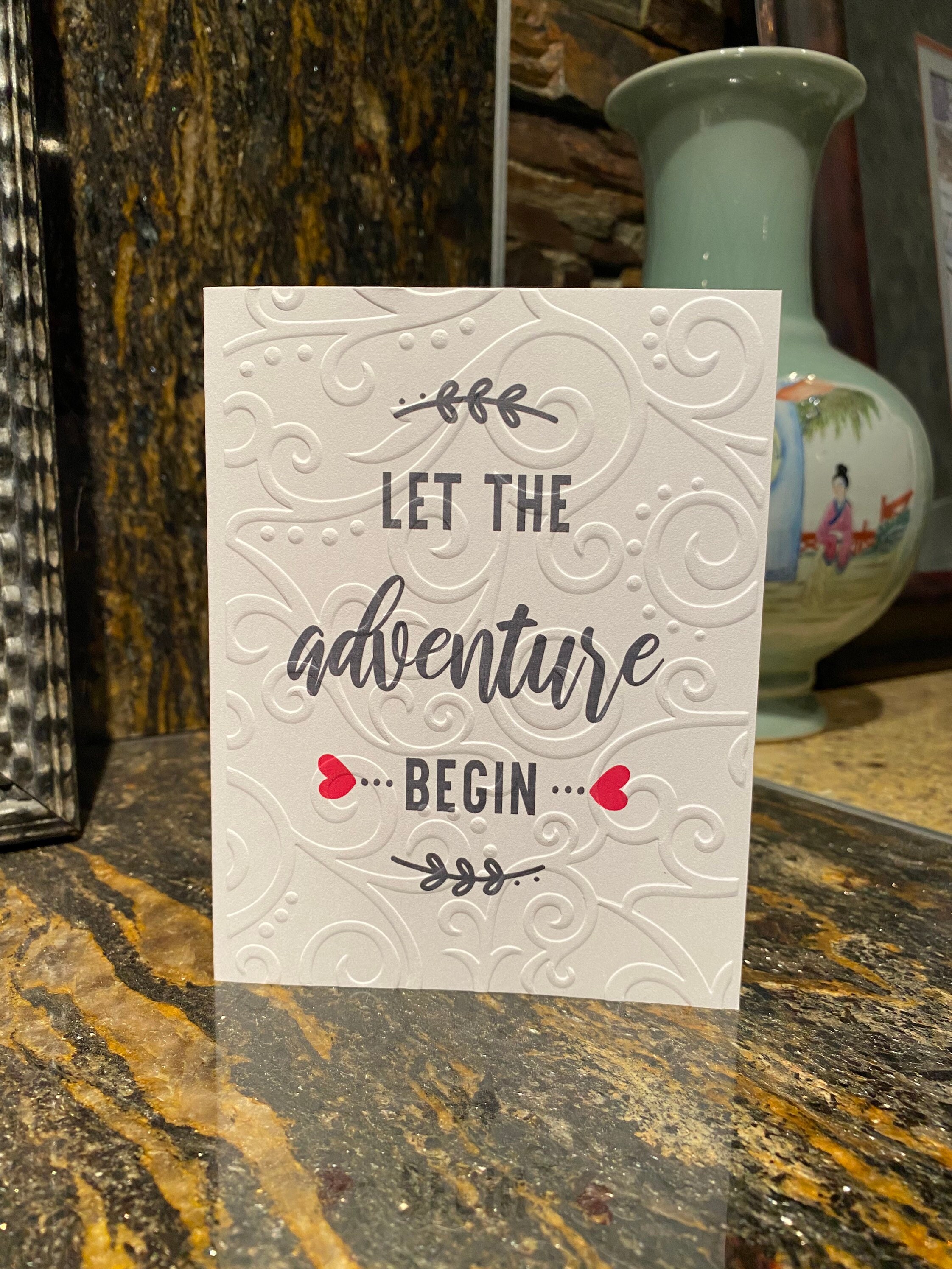 Let the Adventure Begin Cards Congratulations Wedding Card | Etsy