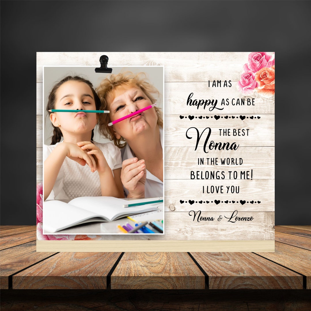The Best NONNA Personalize Desk Picture Frame, I Am as Happy as Can Be ...