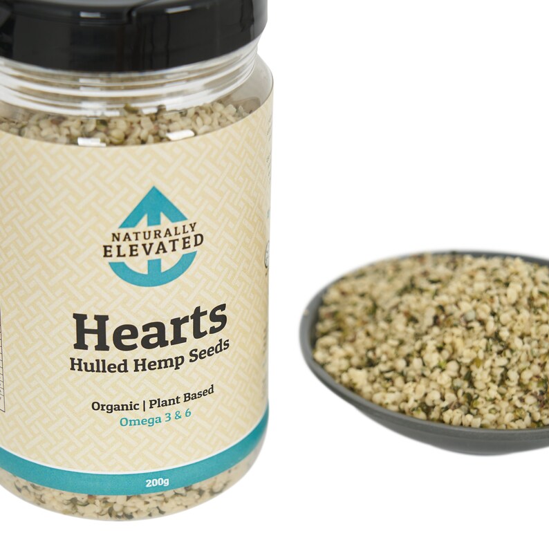 Hearts Hulled Hemp Seeds, 200g - Etsy