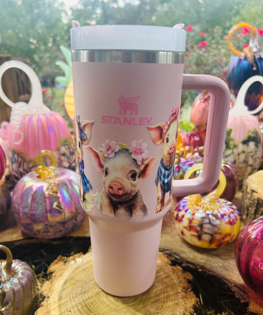 Pink Stanley Pigs 40oz Tumbler - Etsy