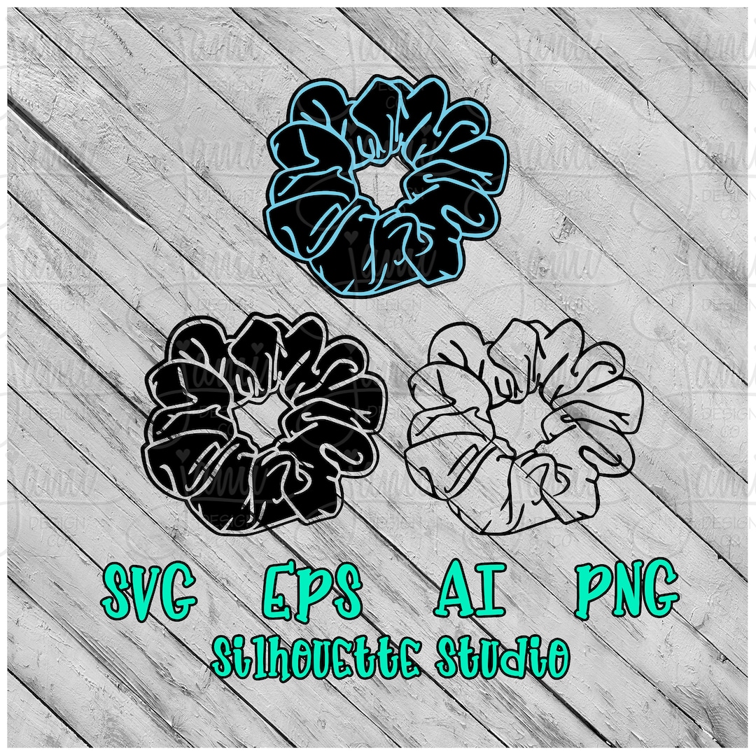 Scrunchies Svg Scrunchie Digital Download File Clip Art Svg File EPS ...