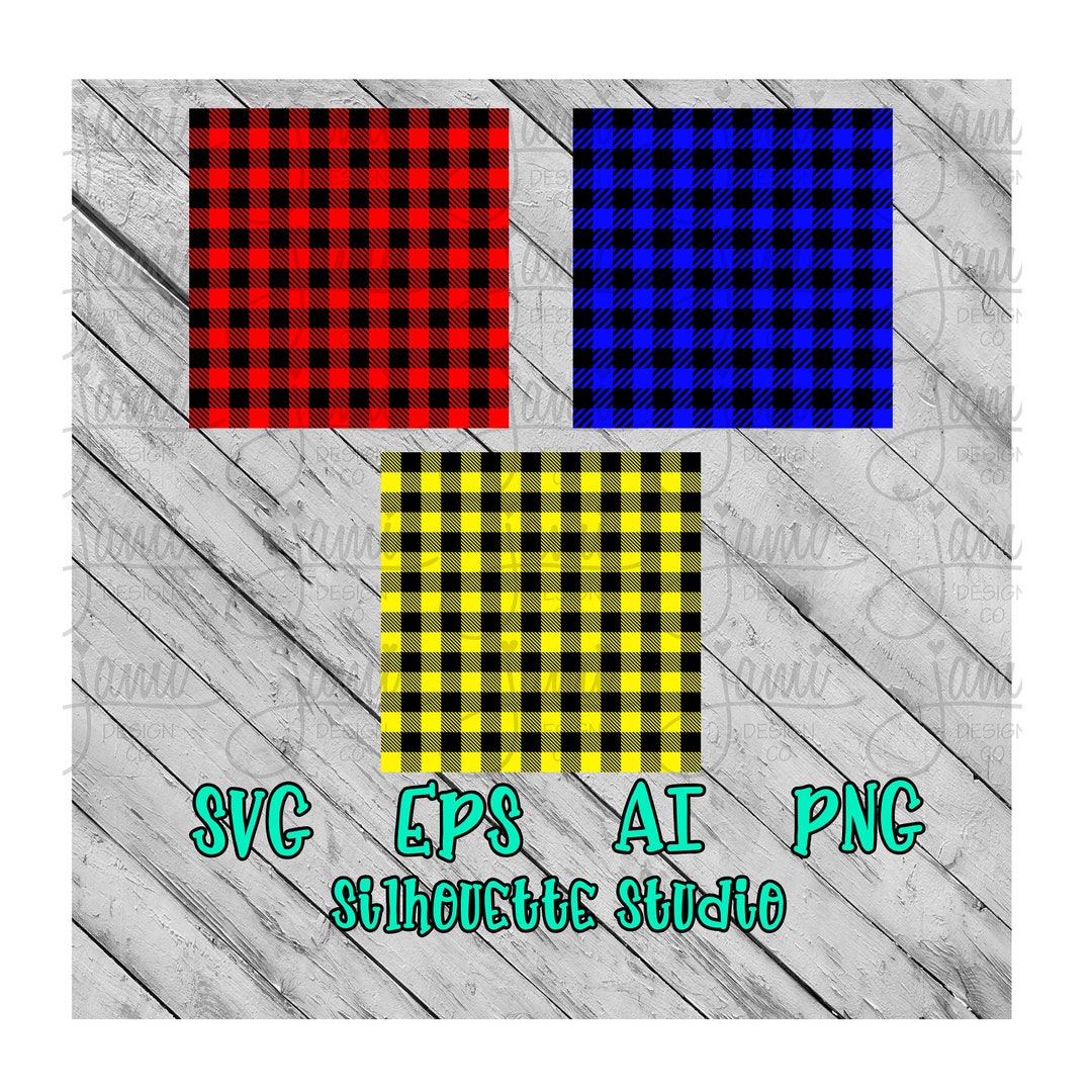 Buffalo Check Svg Digital Download File Clip Art Svg File EPS File AI ...