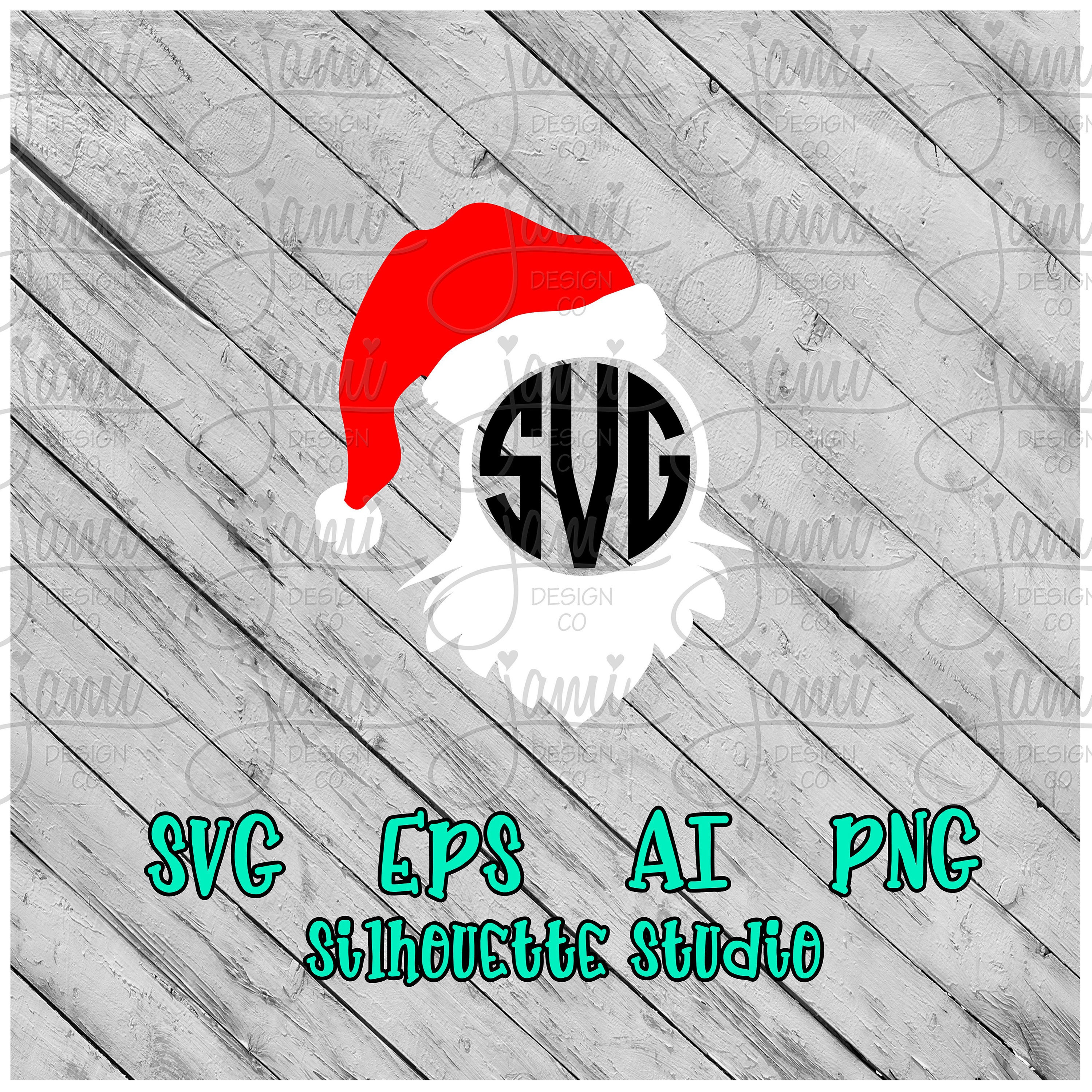 Santa Claus Monogram Svg Digital Download File Clip Art File EPS File ...