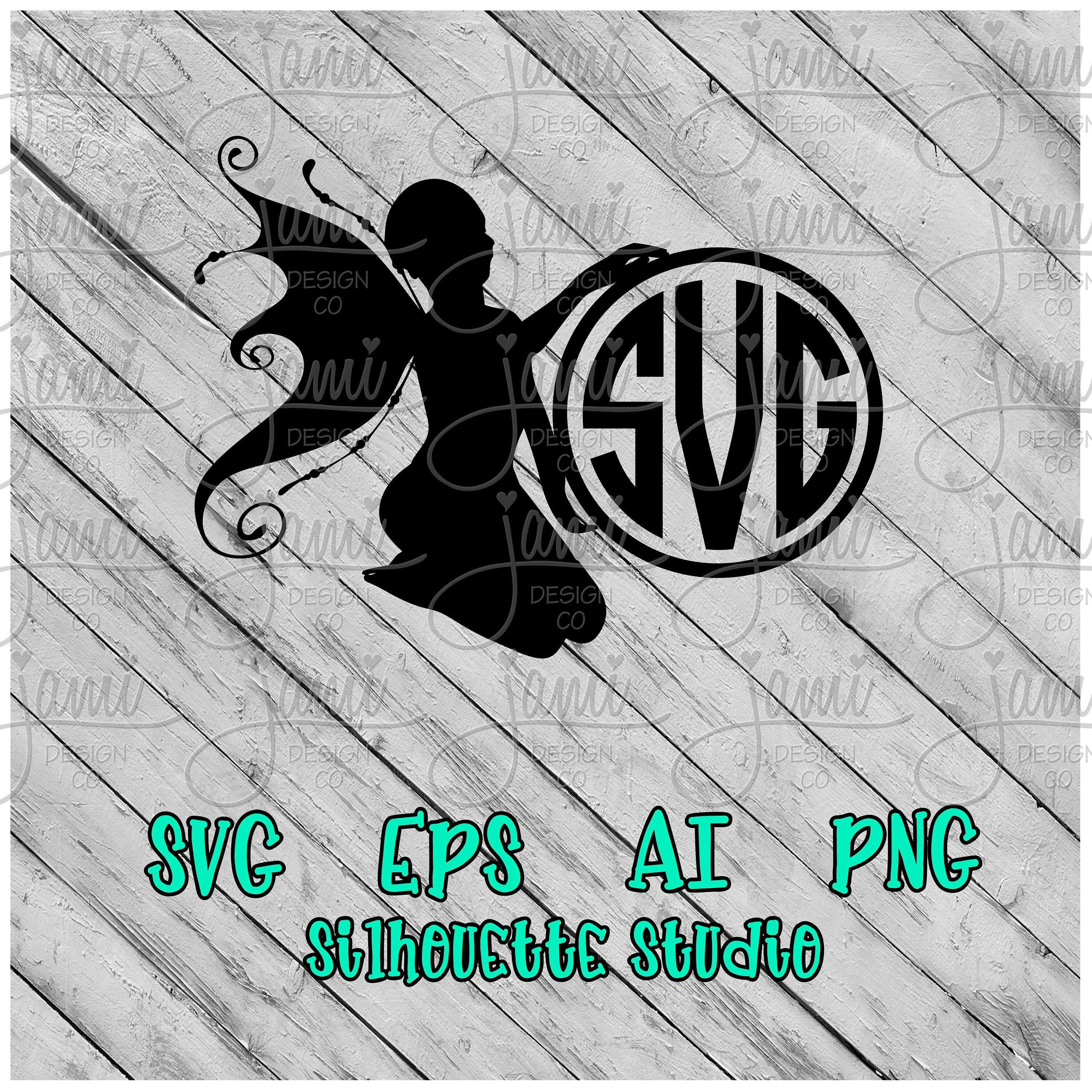 Fairy Monogram Svg Digital Download File Clip Art Svg File EPS File AI ...