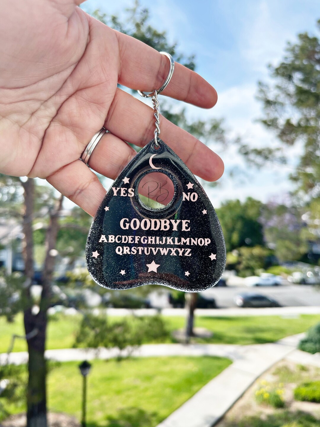 Planchette Ouija Keychain | Planchette Keyring | Witchy Vibes | Ouija ...