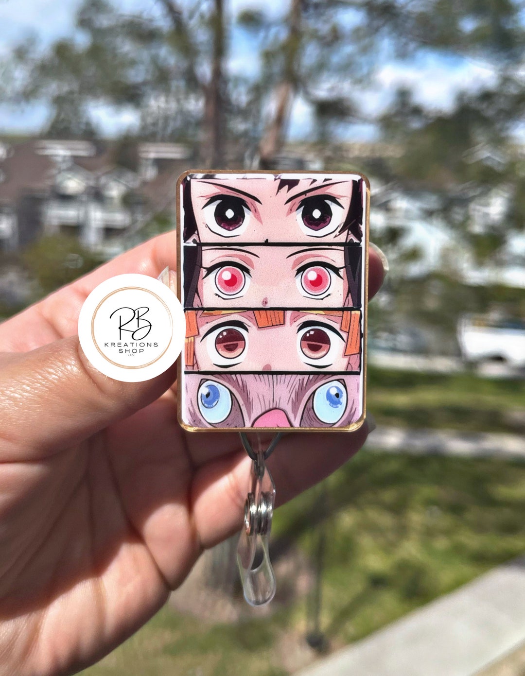 Anime Badge Reel | Anime | No Glitter | Badge Holder | Interchangeable ...