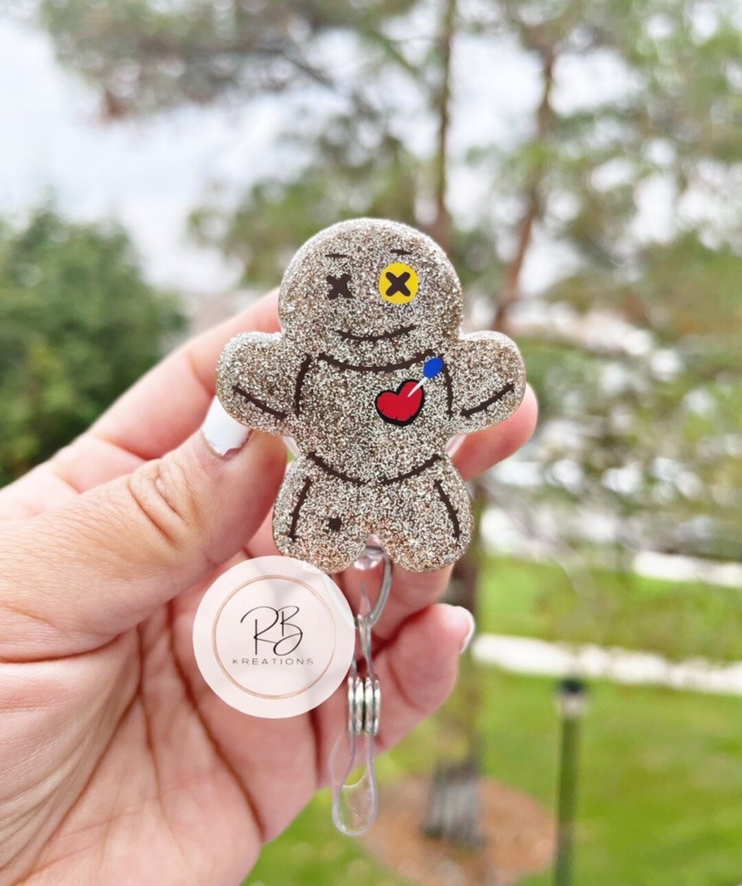 Voodoo Doll Badge Reel | Cute Voodoo Doll Badge Reel Voodoo Badge ...