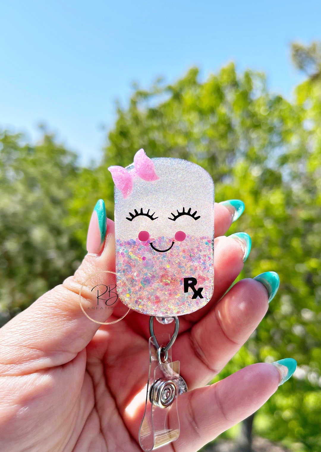 Pill Badge Reel | Pharmacy Badge Holder | Pharmacy Tech | Pill Badge ...