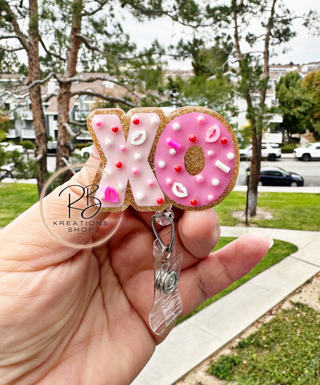 Valentine's Day Cookie Badge Reel | XO Cookie Badge Reel | Hospital ...