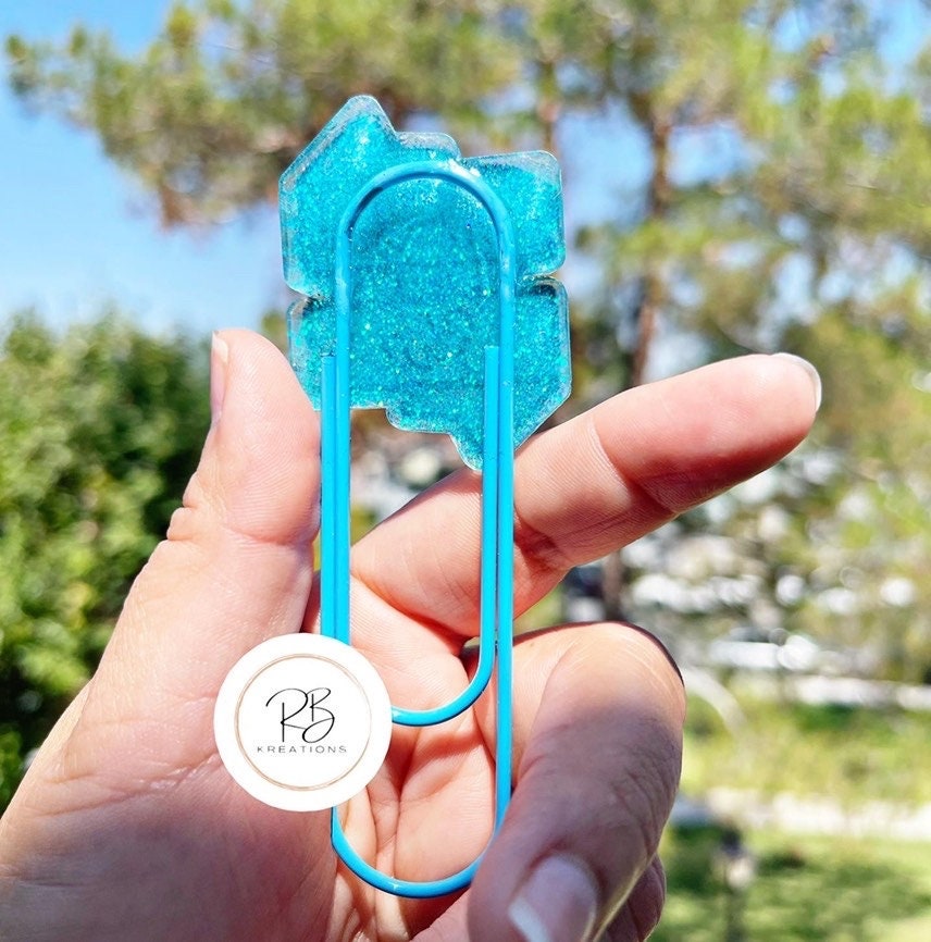 Paperclip Bookmark | Large Paperclip Bookmark | Acrylic Bookmark Topper ...