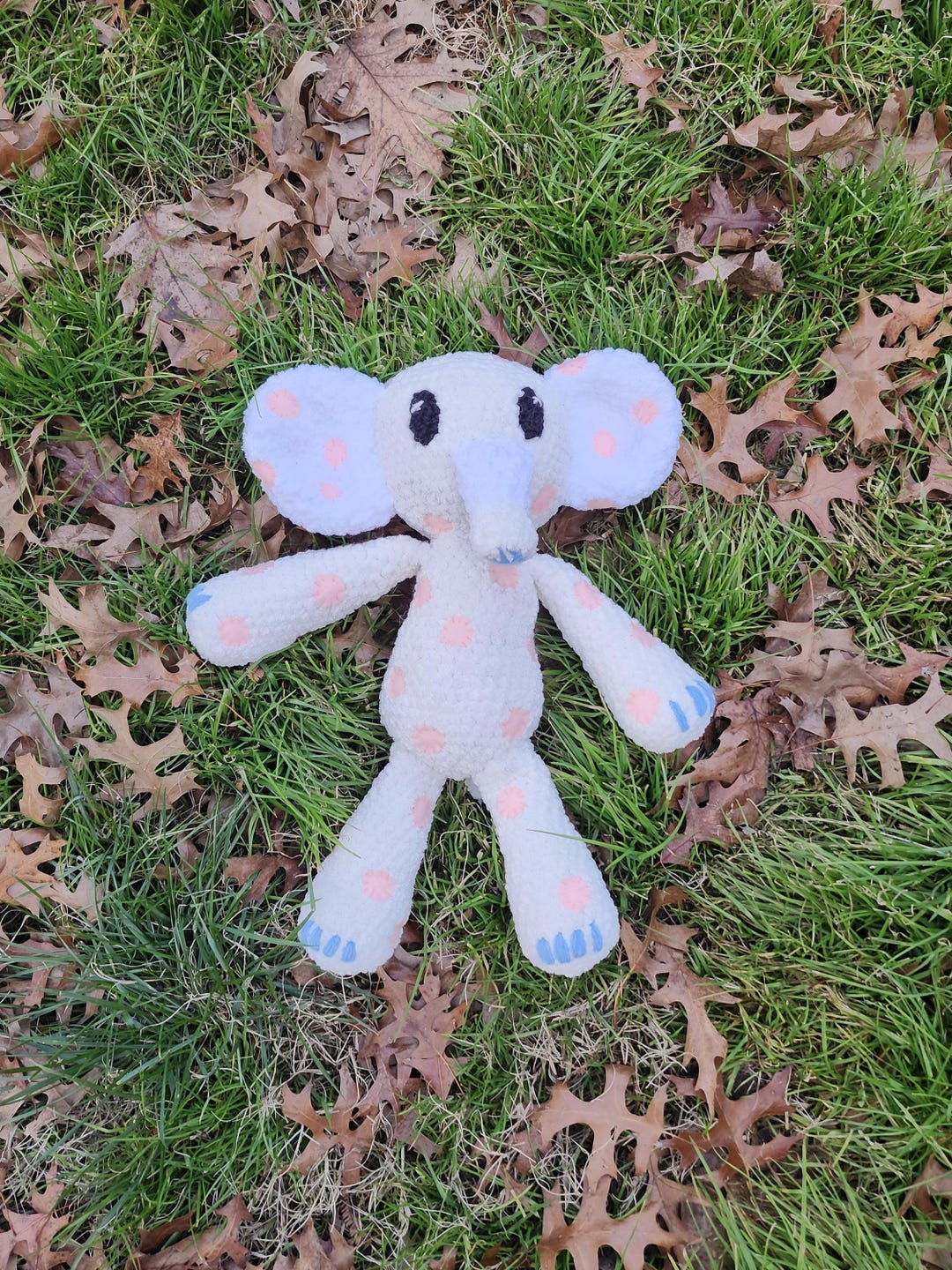 Misfit Spotted Elephant Toy - Etsy
