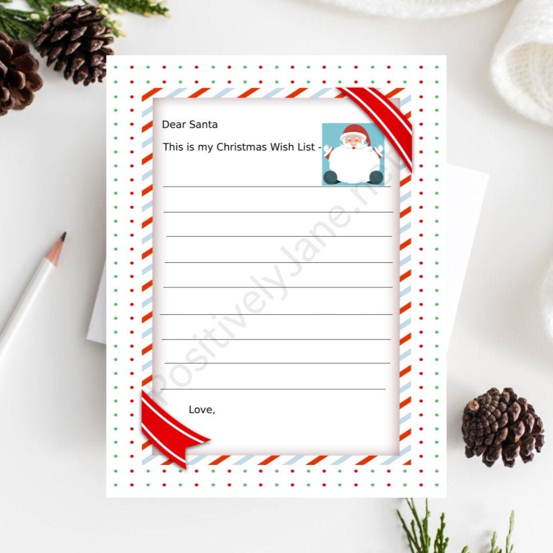 Paper Printable Santa Notepad Letter from Santa Santa Notepad From the ...