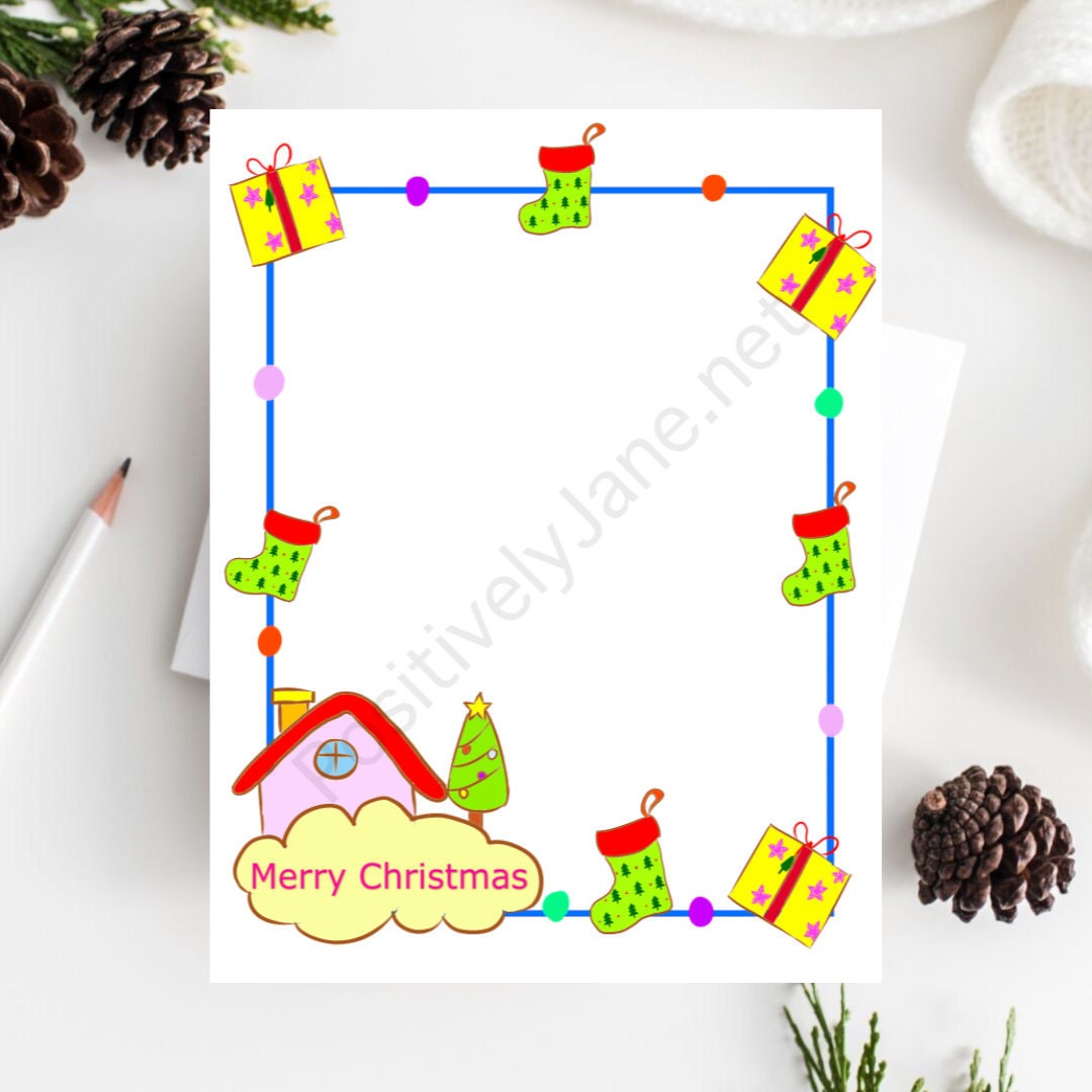 Printable Santa Letters Christmas Stationery Set Letter TO Santa ...