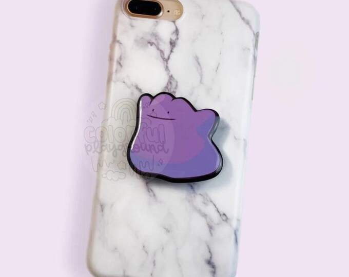 Ditto Acrylic Topper Phone Accessory, Gamer Gift, Kawaii, Pastel, Phone ...