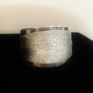 Vintage EMMONS Textured Silver Wide Dome Ring EMMONS Vintage - Etsy
