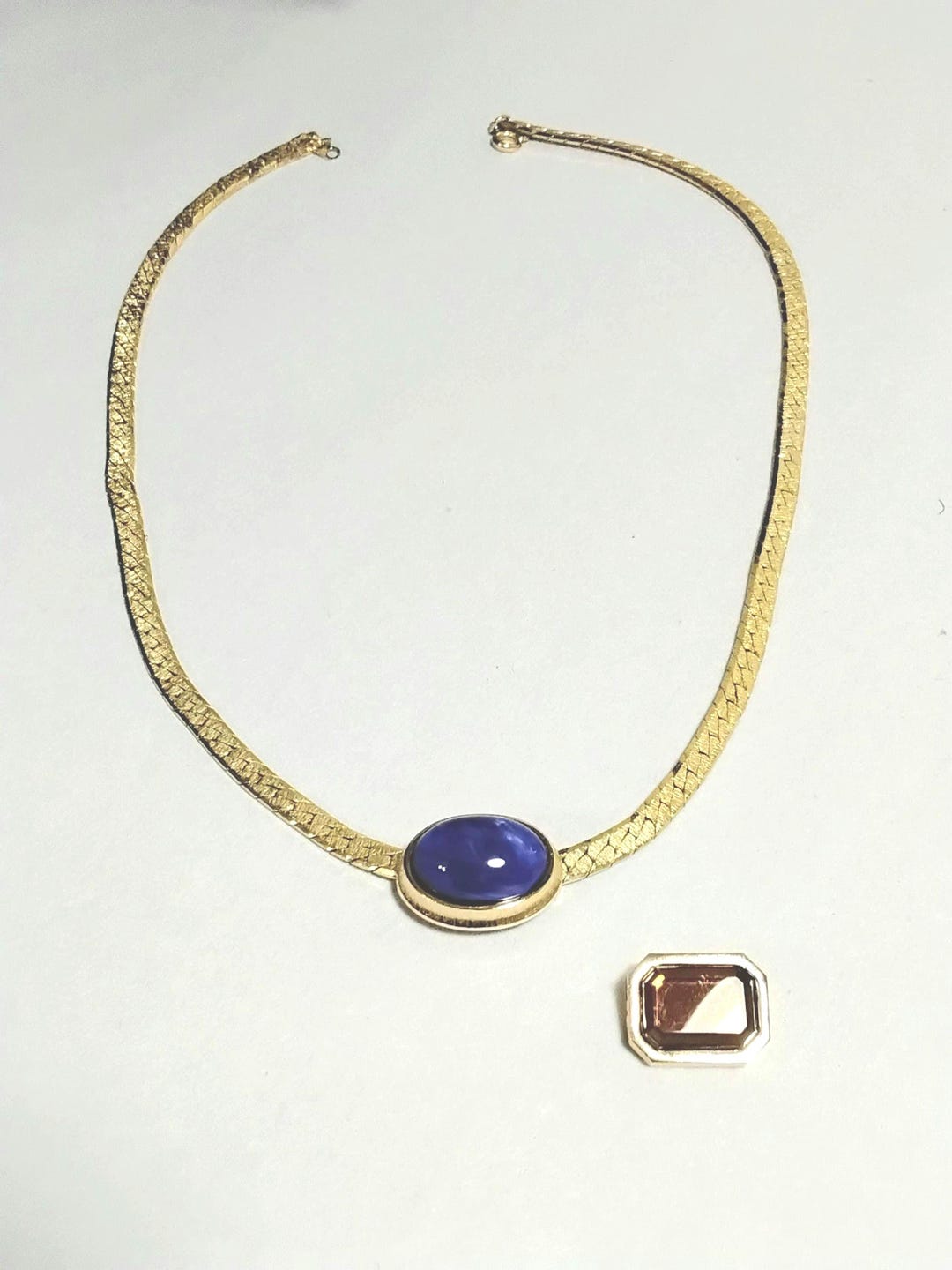 Vintage AVON Interchangable 2 Pendant Chain Necklace; Avon 2 Pendant ...