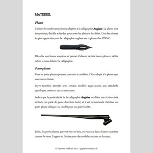 English Calligraphy Guide and Exercises - Downloadable PDF - Etsy