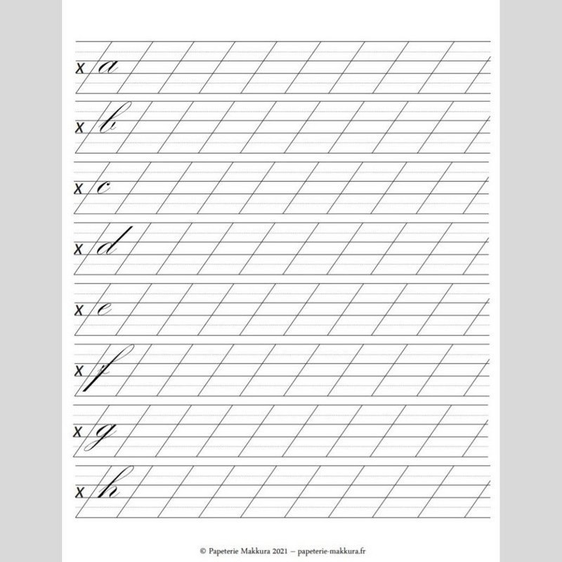 English Calligraphy Guide and Exercises - Downloadable PDF - Etsy