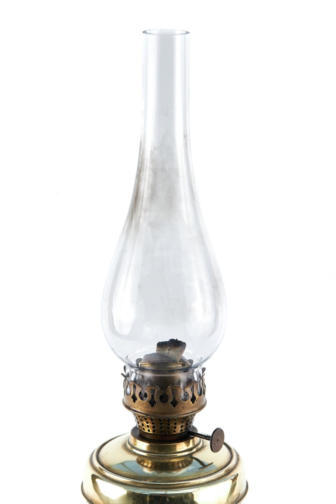 Antique Brass Oil Lamp - Etsy