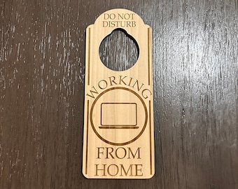 Busy Home Office Door Sign, Please Do Not Disturb, Working From Home ...