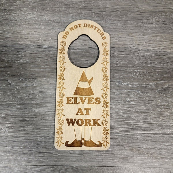 Elves at Work Sign - Etsy