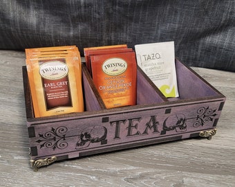 Purple Tea Box - Etsy