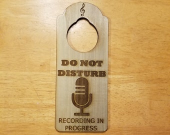 Do Not Disturb Streaming in Progress Engraved Door Hanger Sign - Etsy