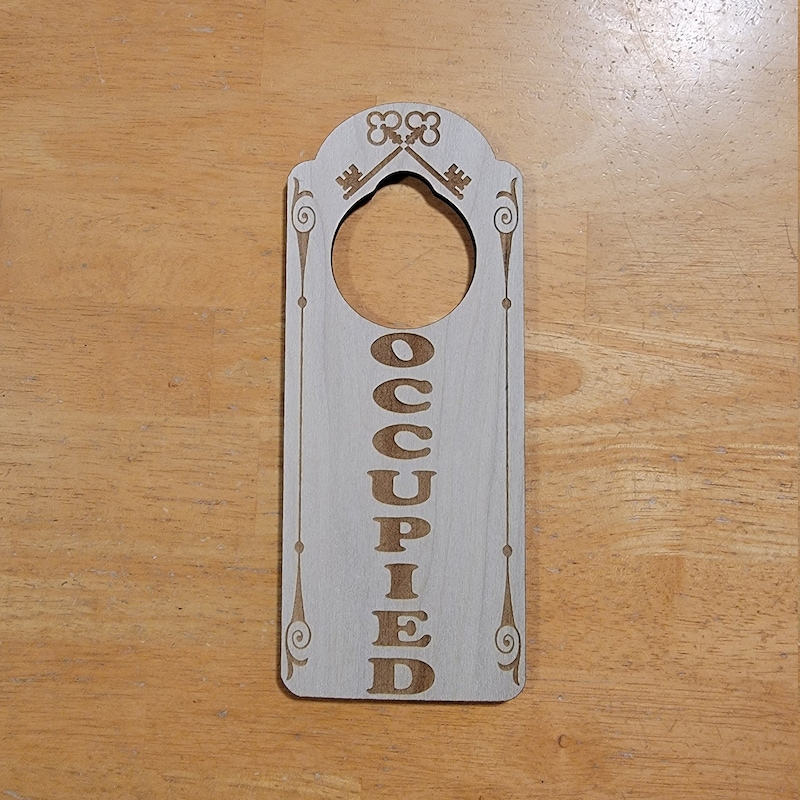 Letrero ocupado baño - Etsy México