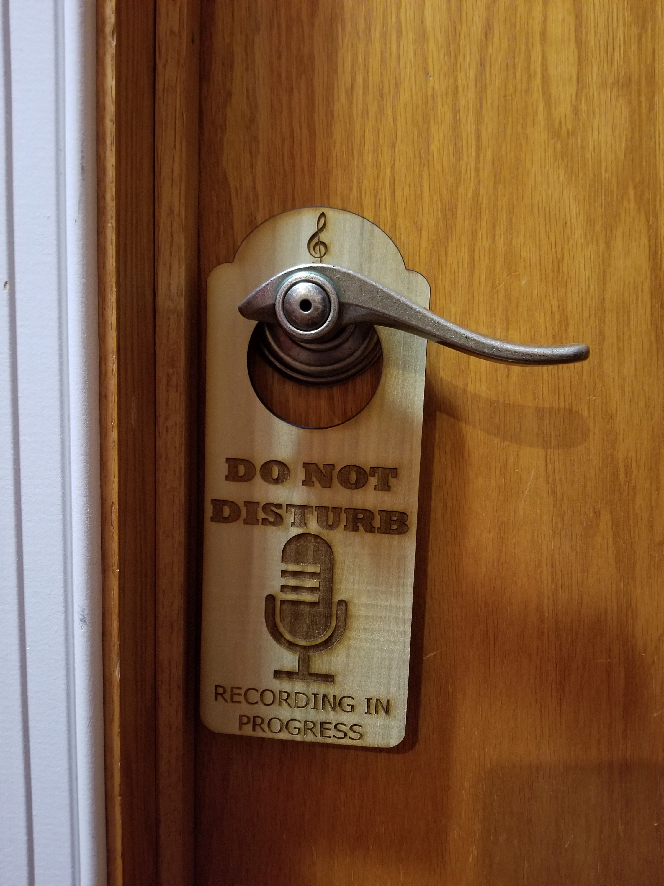 Do Not Disturb Recording in Progress Engraved Door Hanger Sign - Etsy