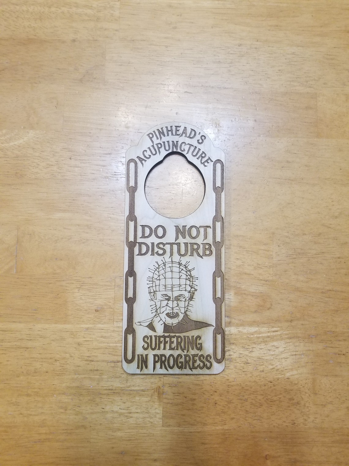 Hellraiser Pinhead's Acupuncture Do Not Disturb Suffering | Etsy