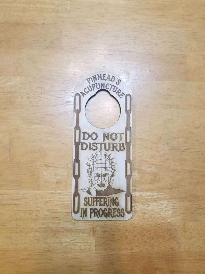 Hellraiser Pinhead's Acupuncture Do Not Disturb Suffering | Etsy