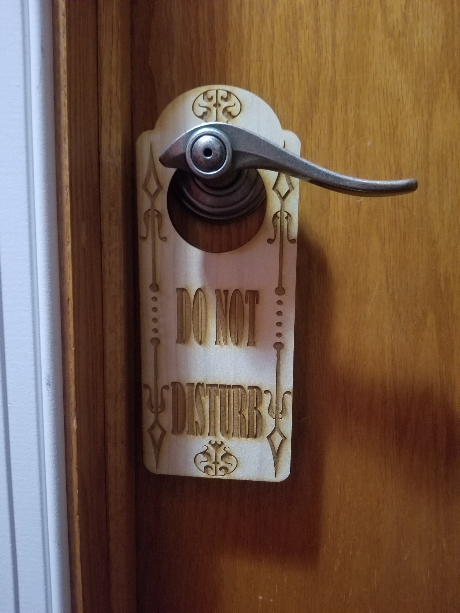 Do Not Disturb Engraved Door Hanger Sign Do Not Enter | Etsy