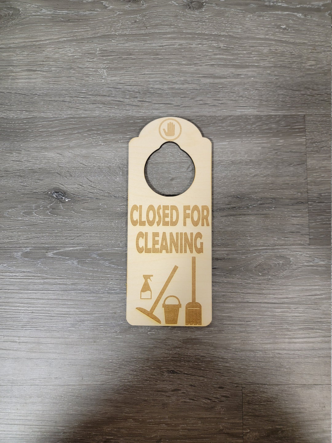 Closed for Cleaning Engraved Door Hanger Sign No Entry - Etsy