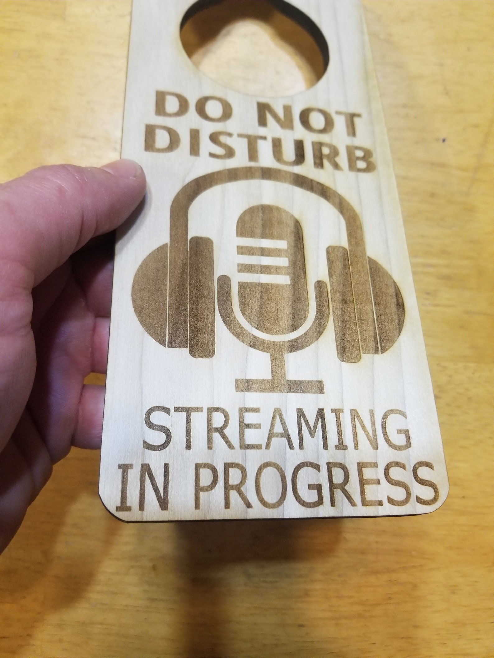 Do Not Disturb Streaming in Progress Engraved Door Hanger Sign - Etsy