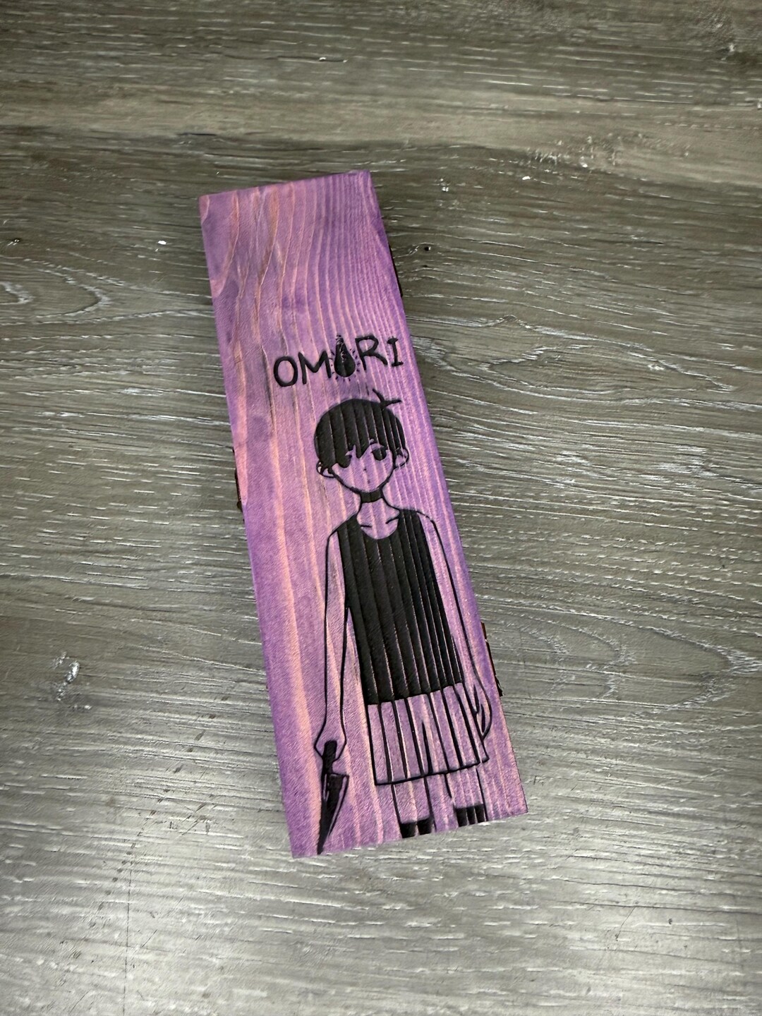 Omori Purple Stained Storage Box With Handle RPG Game Sunny - Etsy