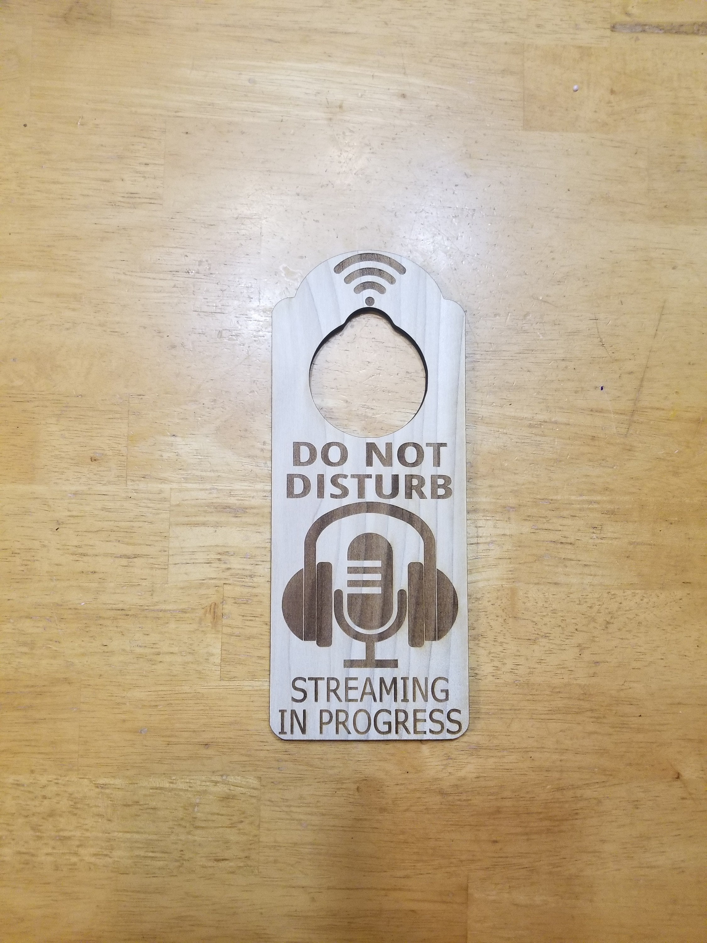 Do Not Disturb Streaming in Progress Engraved Door Hanger Sign - Etsy